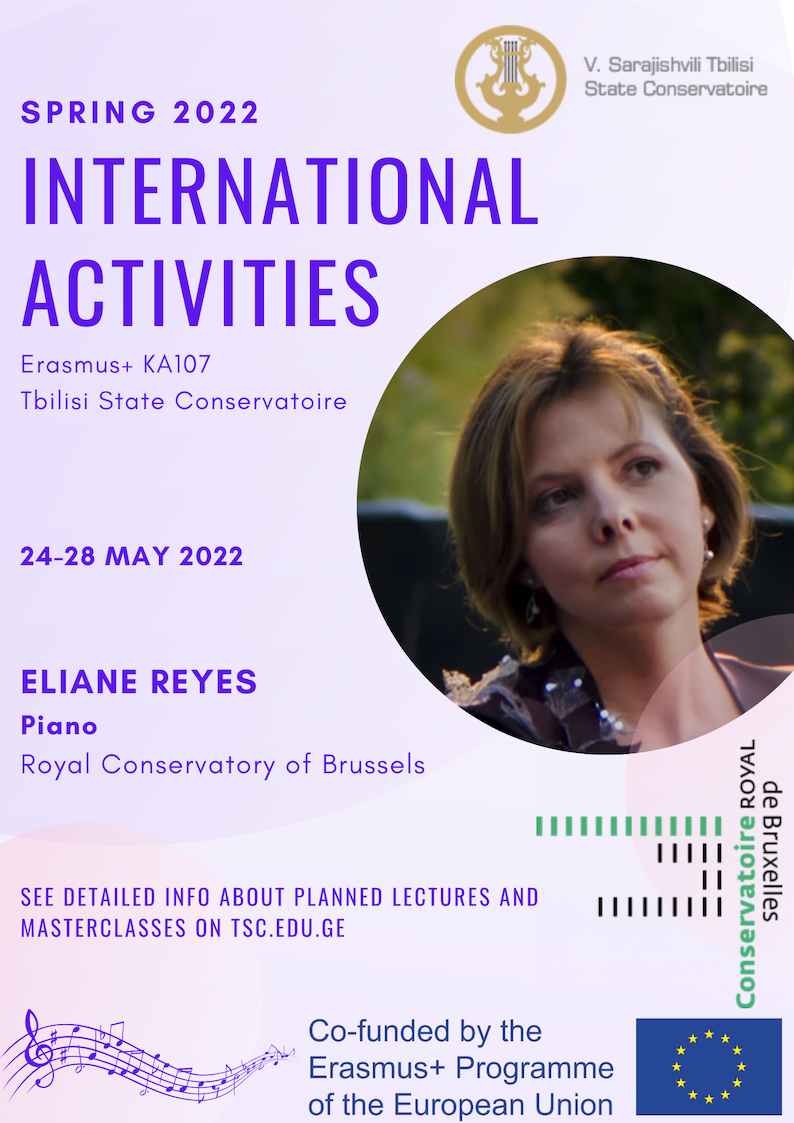 ERASMUS+ მაისი-ივნისში კონსერვატორიას უცხოელი პედაგოგები ეწვევიან ...